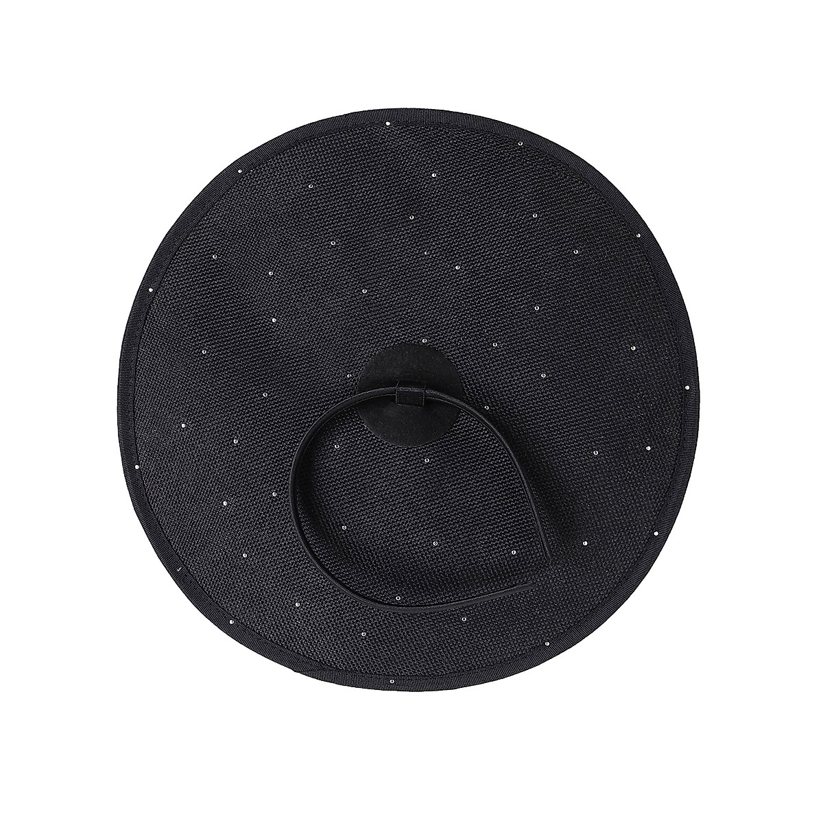 Coucoland Fascinator Hat Cocktail Tea Party Fascinator Headband Flat Kentucky Derby Fascinators for Wedding Black-Pearl