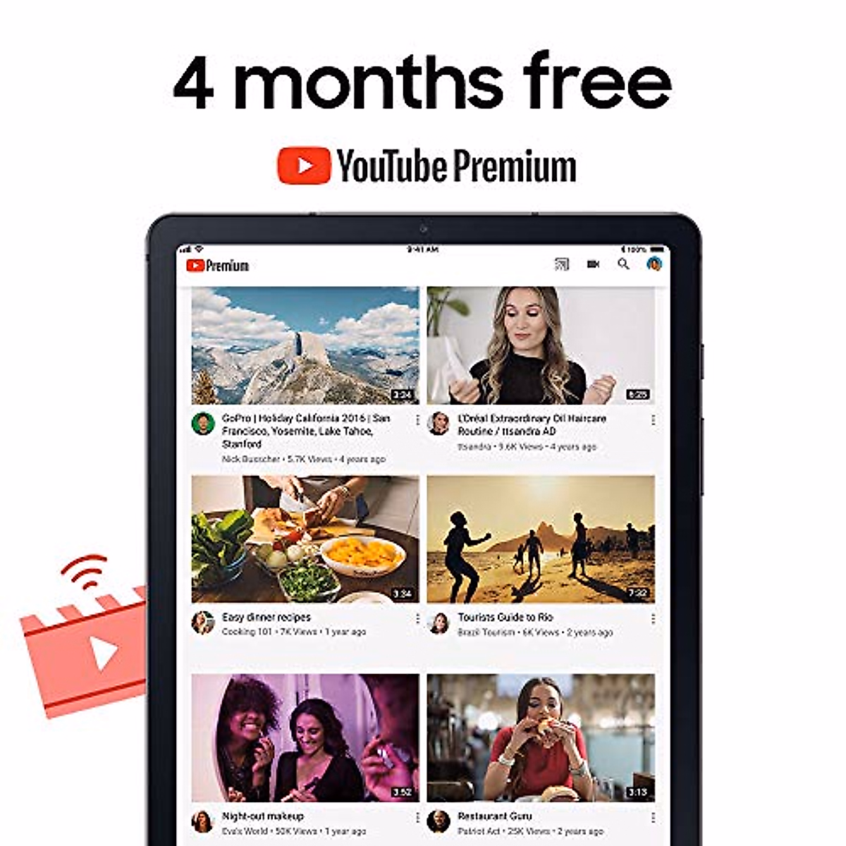 SAMSUNG Galaxy Tab S6 Lite 10.4" 128GB Android Tablet, S Pen Included, Slim Metal Design, AKG Dual Speakers, Long Lasting Battery, US Version, 2022, Angora Blue