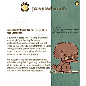 pawpawlemon Bully Sticks for Dogs (6 inch Pack of 20) | Long Lasting Natural Dog Chew | Single Ingredient 100% Beef Pizzle | Packed in The USA | Standard Thickness