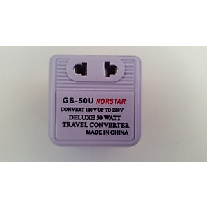 Norstar 50 Watt Step Up Reverse Compact International Travel Voltage Converter