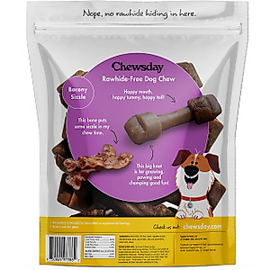 Chewsday Knotted Bacon LG 14ct