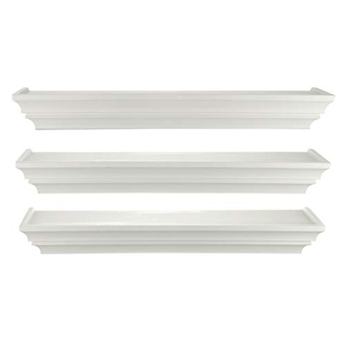 Kiera Grace Madison Floating Wall Shelves, White