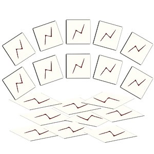 YoHold Wizard Tattoos Temporary,Lightning Bolt Scar Tattoos Sticker for Halloween, Magical Costumes Party Supplies Decorations, 24 PCS