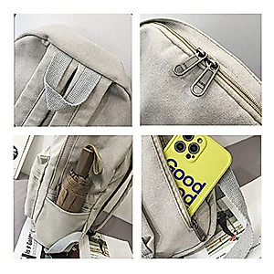 KOWVOWZ Aesthetic Backpacks Travel Bags Water Repellent Casual Daypacks Holds 15 Inch Laptop for Woman Man School Student Gift (Green), One Size