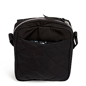 Vera Bradley Women's Performance Twill Small Crossbody Purse, Black, One Size