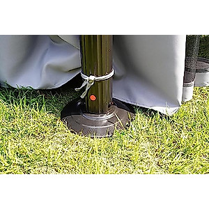 Yangming Gazebo 10X13ft Outdoor Gazebos Clearance with Mosquito Netting and Curtains for Patio, Backyard, Lawn, Garden, Deck, Gray