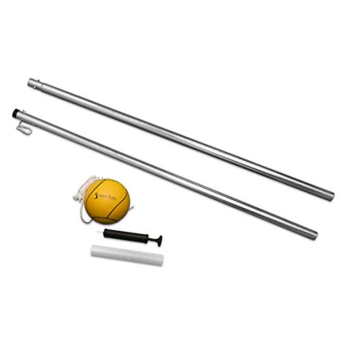 STERLING Sunnywood Sports Premium Tetherball Set for Outdoor Backyard with Ball, Rope and Pole 10-1/2' Height