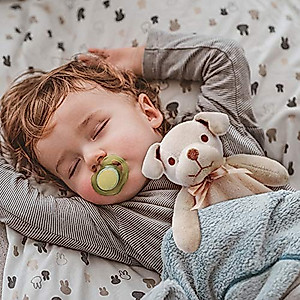 Pro Goleem Dog Security Blanket Brown Soft Puppy Lovey for Boys and Girls Unisex Lovie Baby Gifts for Toddler and Infant 16 Inch