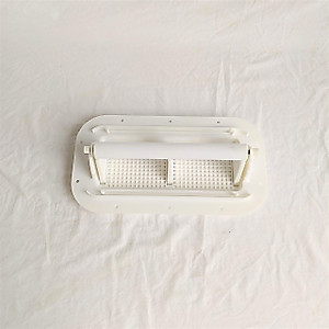 White Plastic Low Profile Roof Vent Air Flow Roof Vent Horse Toy Hauler Trailer RV NO gasket