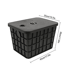 35L Commercial Grease Trap Interceptor Top Inlet 555 Gal/h Oil Water Separator，Used for food waste filtration, oil and water separation