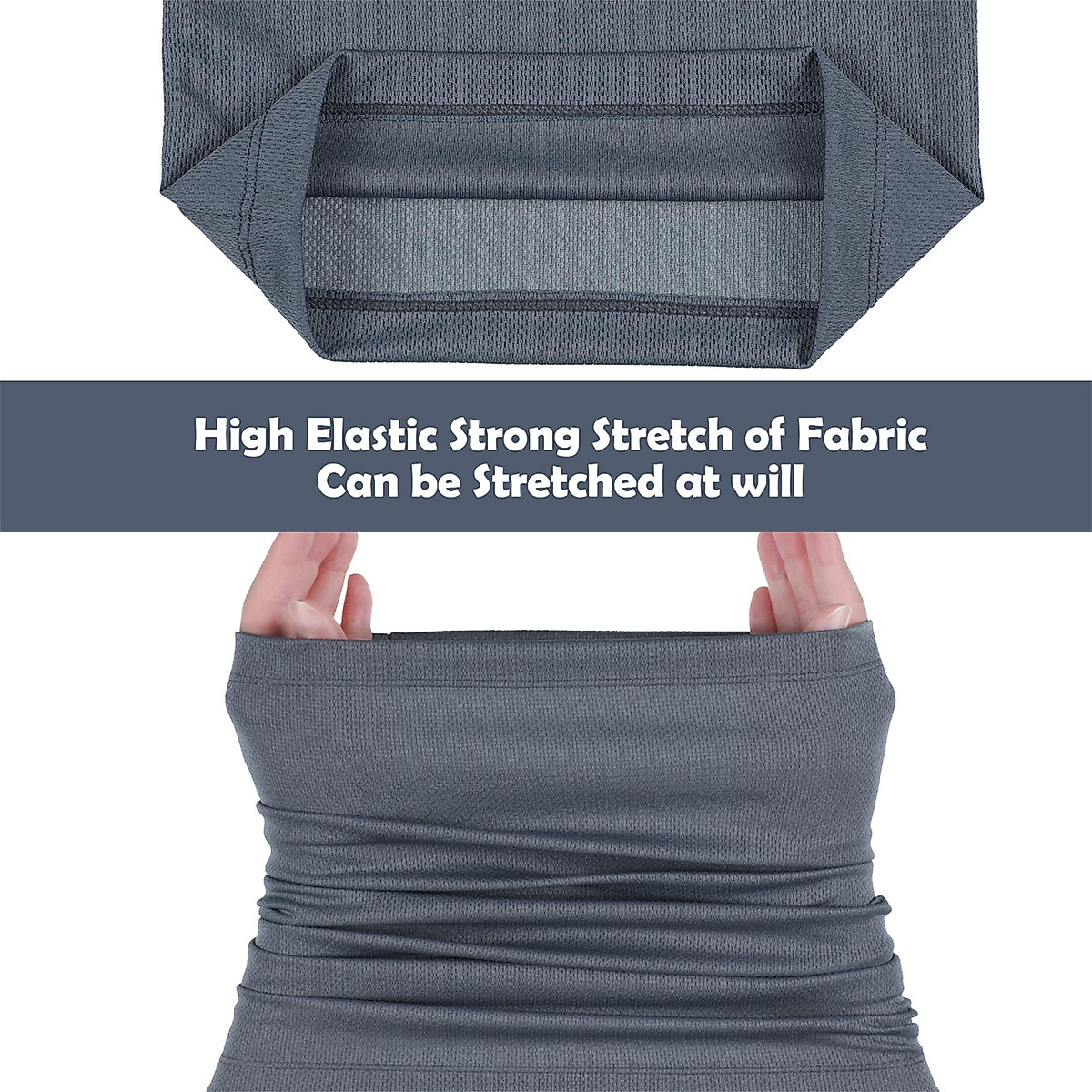 Geyoga Summer Face Mask for Men Neck Gaiters Scarf Face Covering Balaclava Fishing Cycling Running Masks Windproof Bandana (Black, Grey, Royal Blue, Green, Navy, White, 6 Pieces)