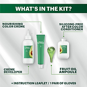 Garnier Hair Color Nutrisse Nourishing Creme, 53 Medium Golden Brown (Chestnut) Permanent Hair Dye, 2 Count (Packaging May Vary)