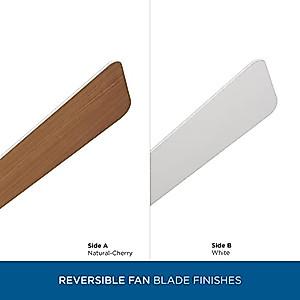 Progress Lighting P250076-028-WB Trevina V 3-Blade Modern Indoor Ceiling Fan Satin White with Light Kit and White Opal Shade