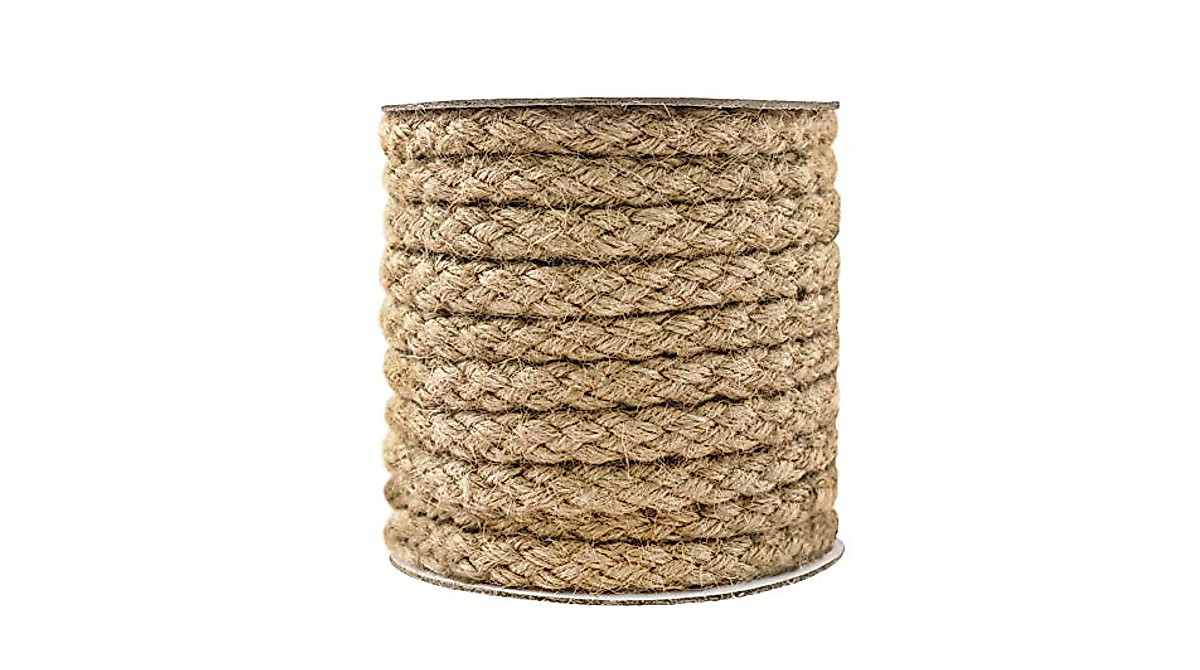 Durable 25ft Braided Jute Rope for Crafts & Gardening