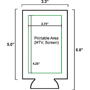 Blank Magnetic Slim Can Coolie (Various, 6 Pack)