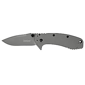 Kershaw XL Cryo II Pocket Knife, 3.25" 8Cr13MoV Steel Titanium-Coated Blade, Assisted Everyday Carry Pocket Knife