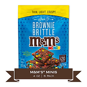 Brownie Brittle Sheila G's M&M Sweet Chocolate Crispy Snack-Rich Brownie Taste with a Cookie Crunch- 4 Oz Bag,(Pack of 6)