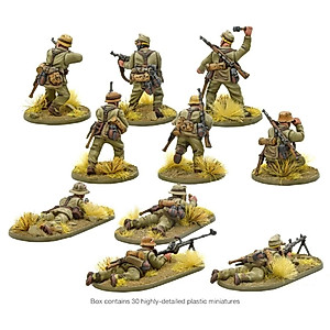 Bolt Action Afrika Korps German Grenadiers Western Desert 1:56 WWII Military Wargaming Plastic Model Kit