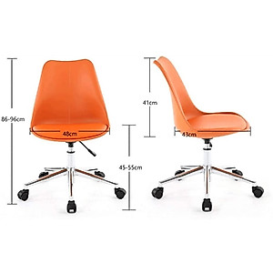 Office Chair Computer Chair Lift Swivel Chair Home Office Chair Small Game Chair Small Swivel Chair Student Chair Desk and Chair Chair (Color : White) Needed