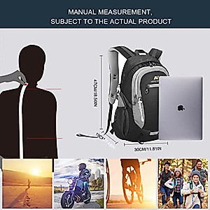 LOCALLION Hiking Daypack, Waterproof Hiking Backpack, 20/25L Cycling Biking Backpacks, Commuter Daypacks for Skiing Camping