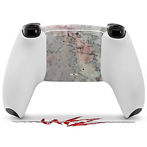 WraptorSkinz Skin Wrap compatible with Sony PS5 DualSense Controller Marble Granite 08 Pink (CONTROLLER NOT INCLUDED)