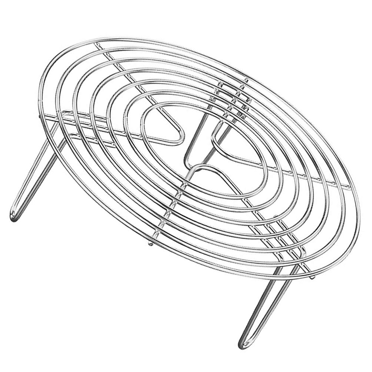 YARNOW Round Cooking Cooling Racks Stainless Steel Round Rack for Steaming Rack and Air Fryer Cooking Steamer Rack for Air Fryer Pressure Cooker Oven 20X7cm