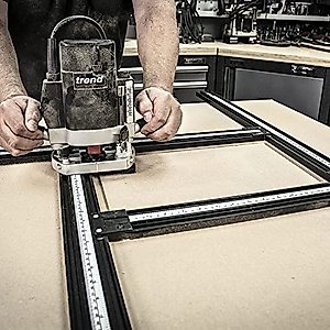 Trend Adjustable Routing Jig Frame & Guide System for Creating Square and Rectangular Recesses, Slots, and Face Panel Molds with a Router, VARIJIG