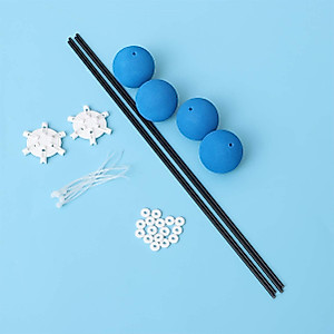 NUOBESTY Landing Training Gear Landing Training Kit RC Helicopter Sponge Balls for RC Helicopter (Blue)