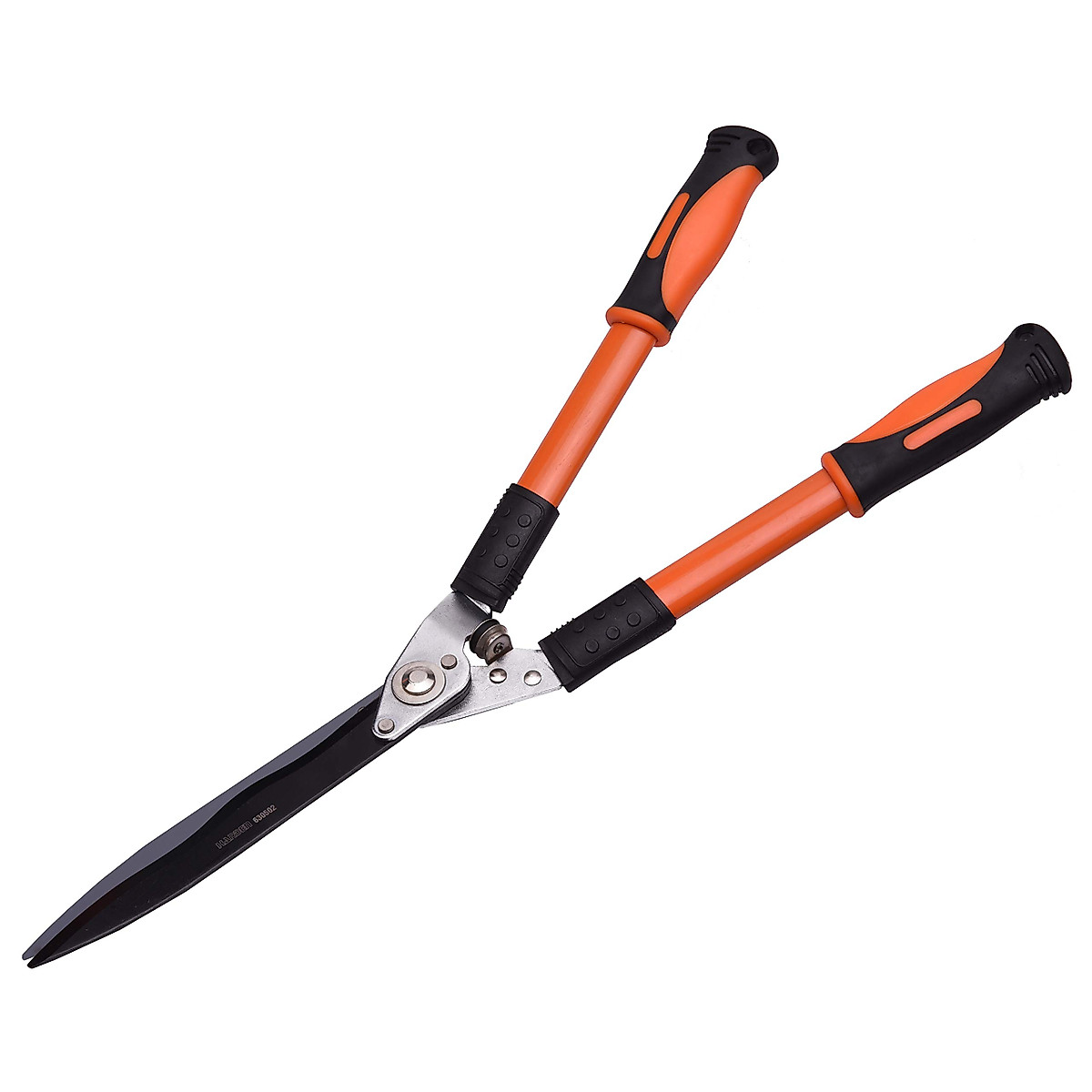 Edward Tools Heavy Duty Hedge Clippers - 25” Manual Garden Hedge Shears with Wavy Carbon Steel Blade for Trimming Shrubs, Boxwoods, Weeds, Bushes - Ergo Rubber Grip Handle