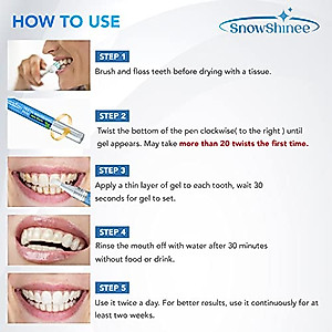 Teeth Whitening Pen - Teeth Stain Remover to Whiten Teeth - Effective & Painless Whitening, No Sensitivity, Easy to Use, Mint Flavor, 2Pcs