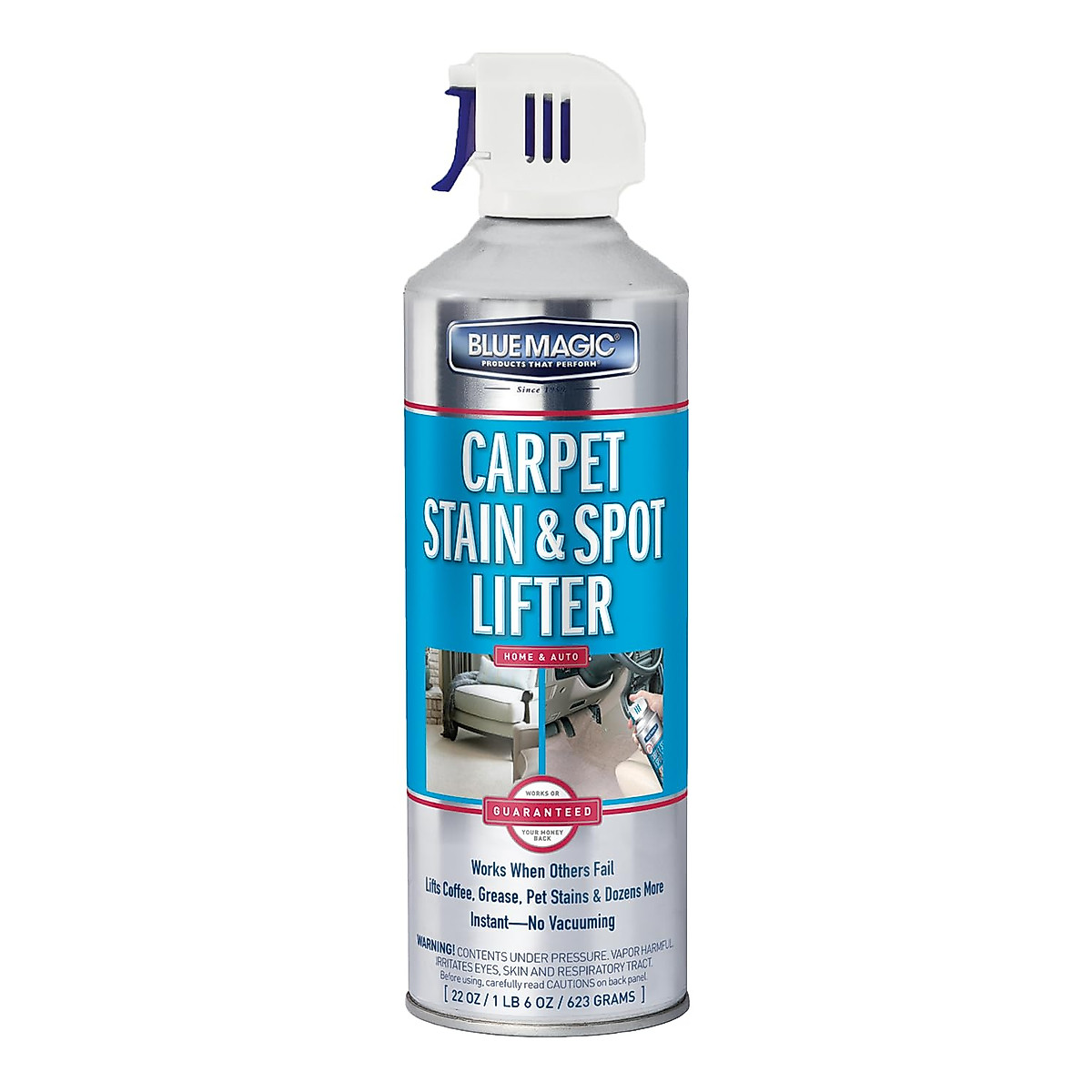 Blue Magic Carpet Stain & Spot Lifter - 22 oz. Aerosol Can (Pack of 4)