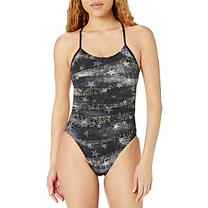 TYR Amrcn Drm Cutoutfit, BLK/GREY, 32