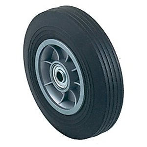 Harper Trucks WH 85 Flat-Free Solid Rubber 8-Inch by 2-Inch Ball Bearing Hand Truck Wheel