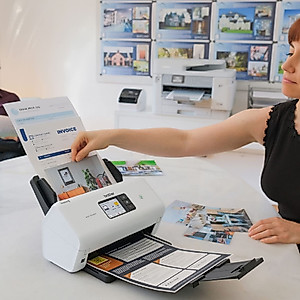 Brother ADS-3300W Wireless, High-Speed Desktop Scanner | 2.8-inch Touchscreen | Scans Up to 40ppm1