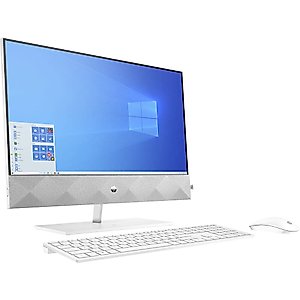 HP Pavilion 27 Touch Desktop 2TB SSD 2TB HD 64GB RAM (Intel Core i9-10900 CPU w/Turbo Boost to 5.20GHz, 64 GB RAM, 2 TB SSD + 2 TB HD, 27-inch FullHD Touchscreen, Win 10) PC Computer All-in-One