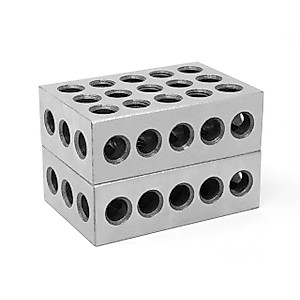 WEN 1-2-3 Steel Blocks (Two Pack) and Woodstock Stainless Steel Machinist Square Set