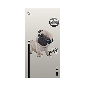 Head Case Designs Officially Licensed Animal Club International Pug Faces Vinyl Sticker Gaming Skin Decal Cover Compatible With Xbox Series X Console