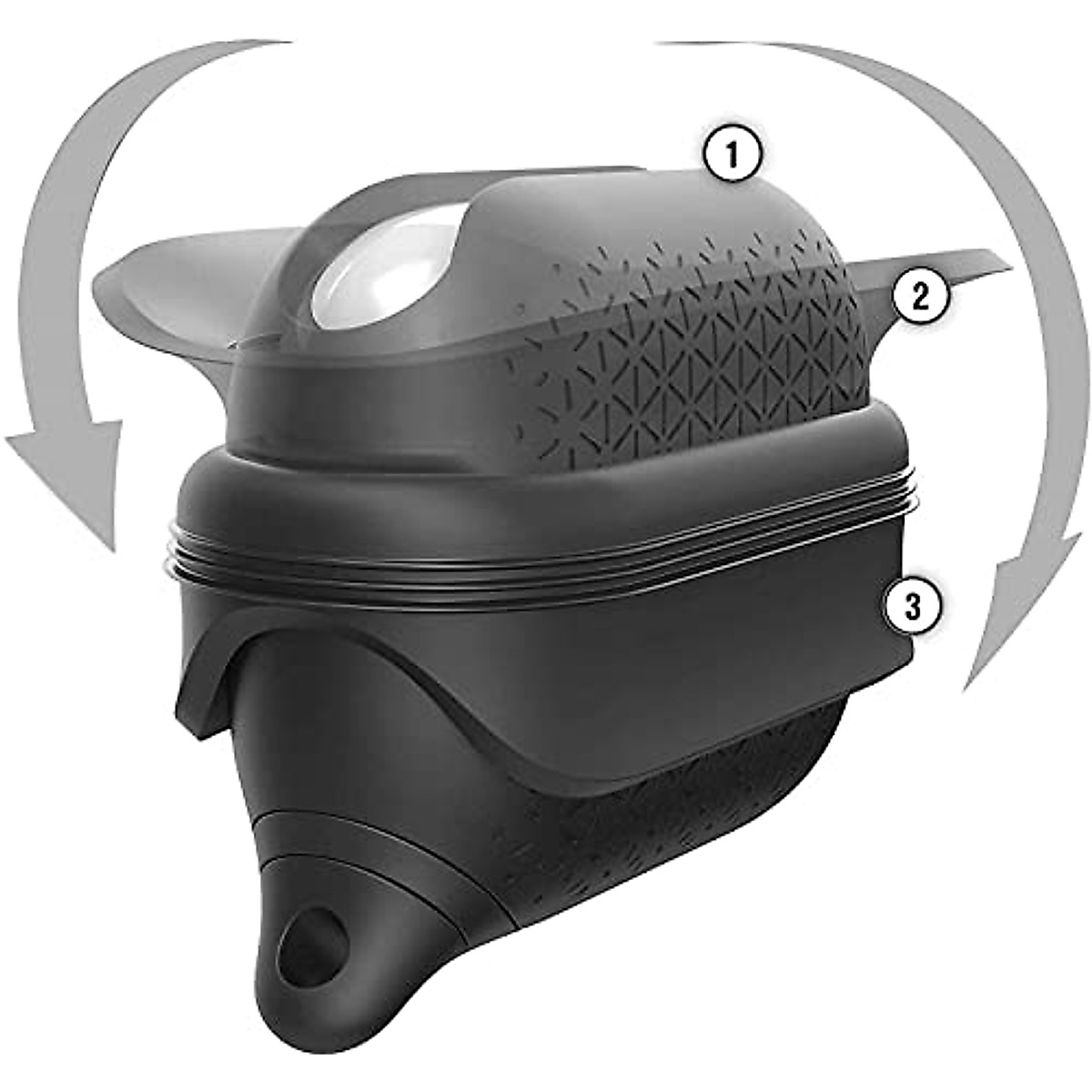 SCALZDK Apple Beats Studio Buds Folded Case Cover Anti-Lost Waterproof Case Headphone Cover Style 2021 New Wireless Earbuds Red Heavy Duty Silicone Protective Skin Sleeve with Hook Accessories (Red)