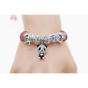 Red Wine Lover Glass Charms fit Pandora 925 Sterling Silver Love Heart Charm Bead Mothers Day Christmas Gifts for Women Jeweley