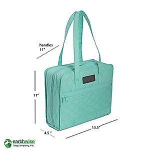 Earthwise Arts & Crafts Storage Bag Organizer Container with 17 Compartments Crafters Companion Great for Beads, Stones, Knitting, Crochet and More!