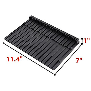 Bioristar HG RG Hobby Action Base Gundam Model Stand Hobby Display Stand Model Pieces Shelves Plastic Rack Organizer (1/144 Scale) (4 pack Black with 1 pack shelf)