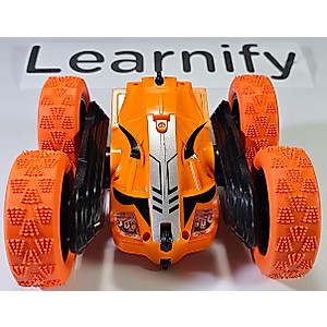 Double Sided 4WD 2.4 Ghz Remote Control RC Stunt Car Orange