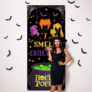 Hocus Pocus Halloween Door Cover - Spooky Party Decorations