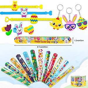 WEARXI 92PCS Easter Eggs Fillers, Easter Basket Stuffers, Plastic Easter Eggs, Easter Baskets for Kids Easter Eggs Filled, Filled Easter Eggs with Toys, Easter Party Favors, Easter Gifts for Kids