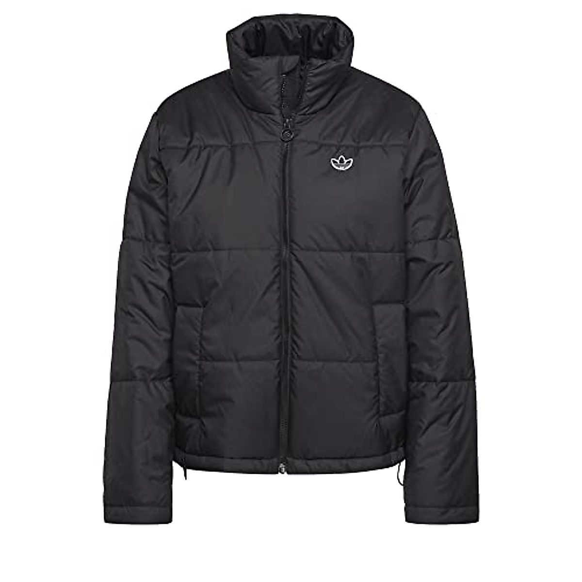 adidas Short Puffer Womens Track Jackets Size M, Color: Black/Black