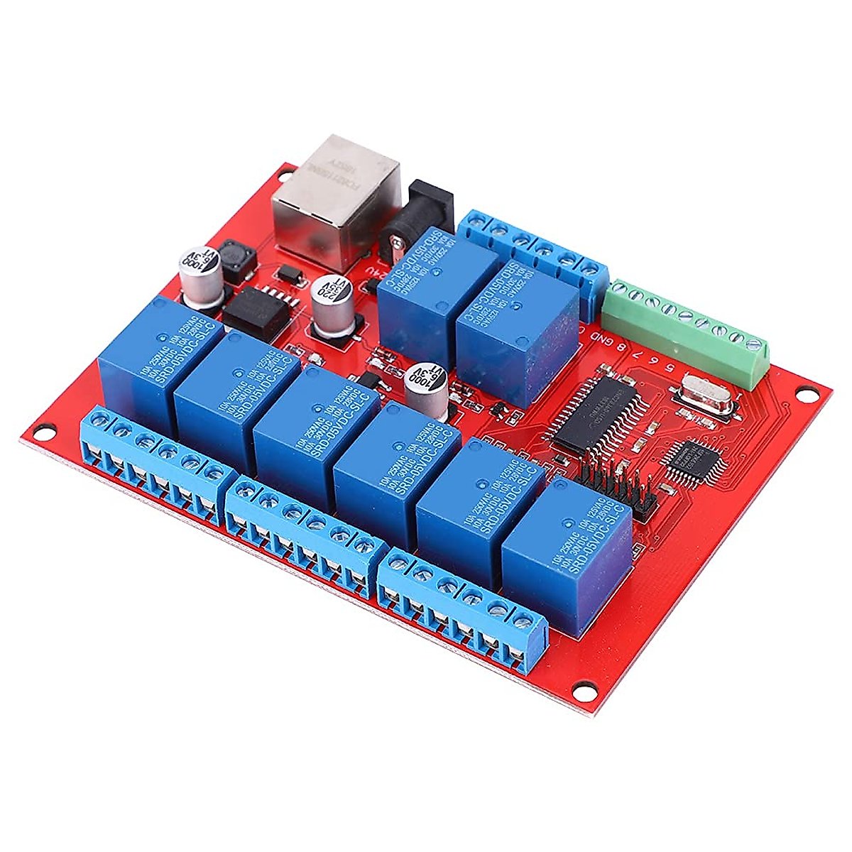Kadimendium Ethernet Relay Board 8-Channel Network Switch TCP UDP Module Controller Circuit Board LAN Ethernet Electronic kit