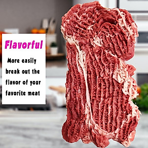 【PLUS】Meat Tenderizer for All KitchenAid and Cuisinart Household Stand Mixers- Mixers Accesssories Attachment with Stainless Steel Gears, White【Improved Extended New Version】