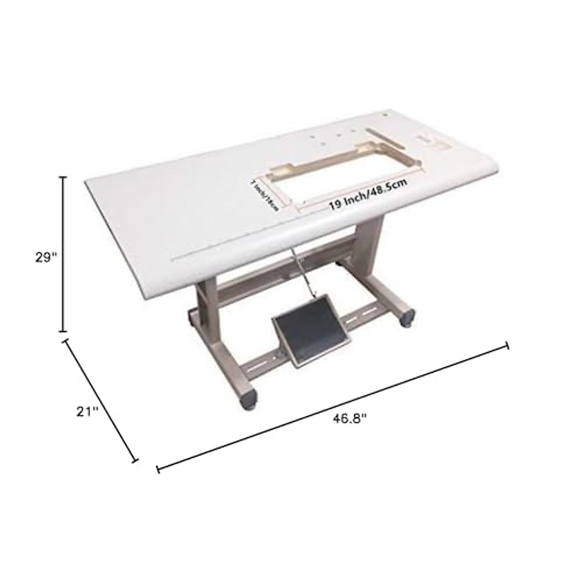 YEQIN "T" Legs Sewing Machine Table Stand/Sewing Desk for Juki DDL8700 5550 DU1118 Type Single Needle Lockstitch Sewing Machines
