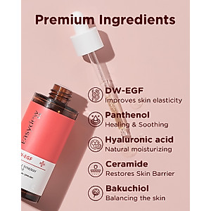 EASYDEW DW-EGF Double Synergy Ampoule - Intensive Moisturizing Face Serum with Hyaluronic Acid, Ceramide, Bakuchiol - Firming, Moisture Glow Skin for Rough Skin - For All Skin Types, 1.69 fl.oz.