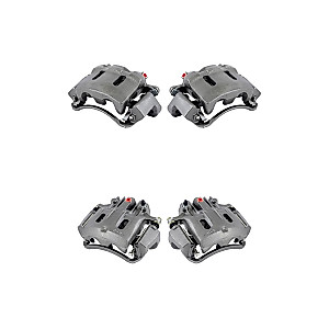 Callahan Semi-Loaded OE Replacement Front and Rear Brake Calipers Set [For 2000 2001 2002 2003 2004 Ford Excursion F-250 F-350 Super Duty]